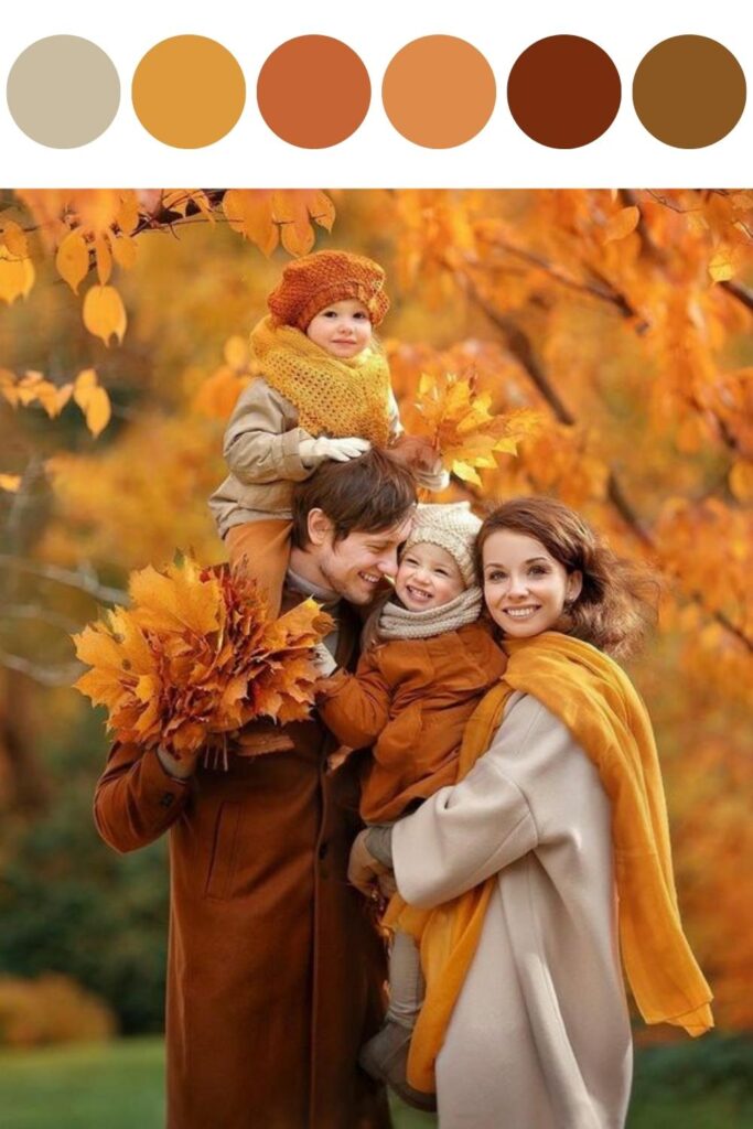 Fall Family Pictures Outfits - Color Palettes For Photoshoot